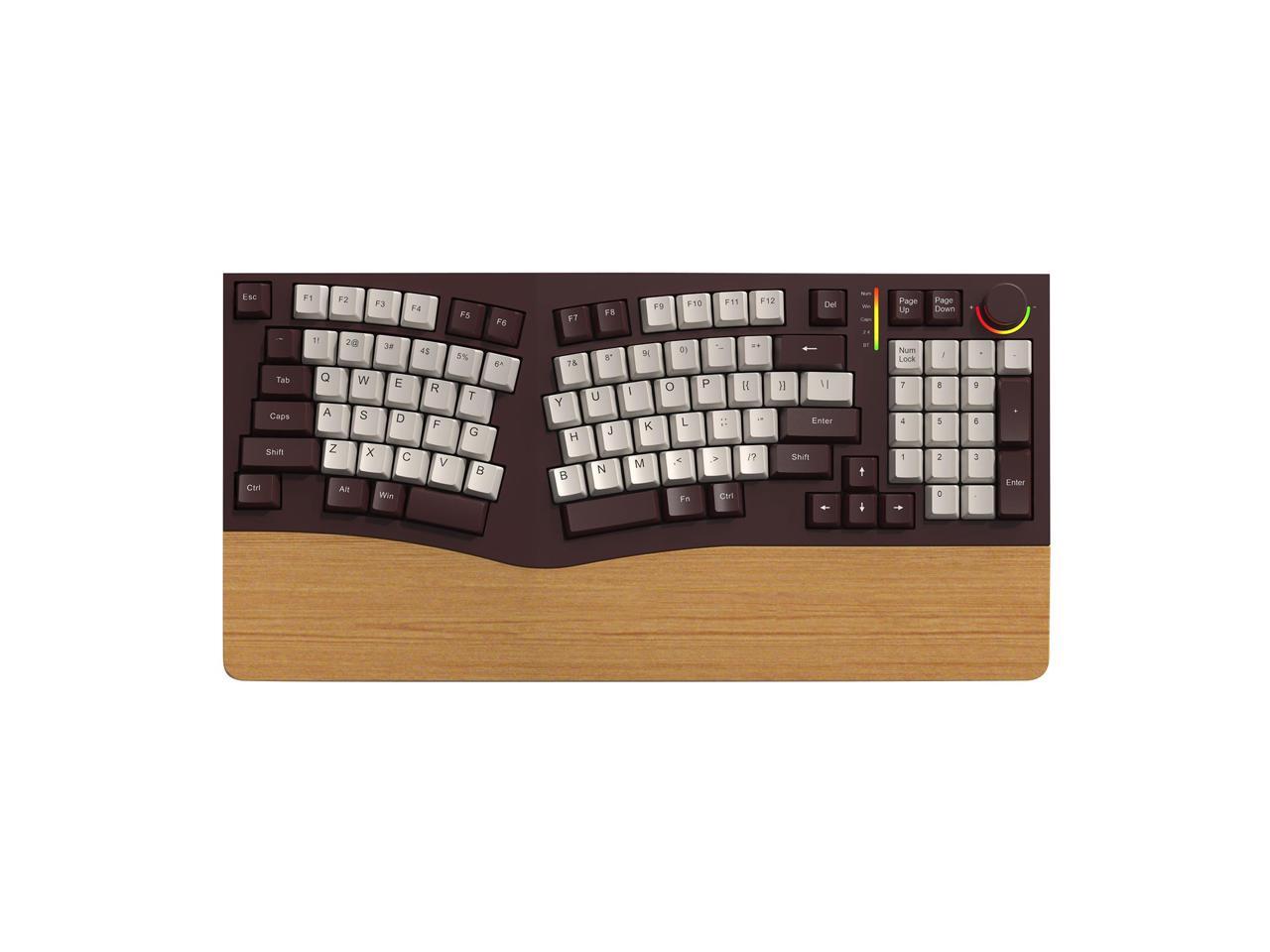 Feker Alice 98 Gaming Keyboard, 1800-Alice Hot-Swappable Wired/Wireless ...