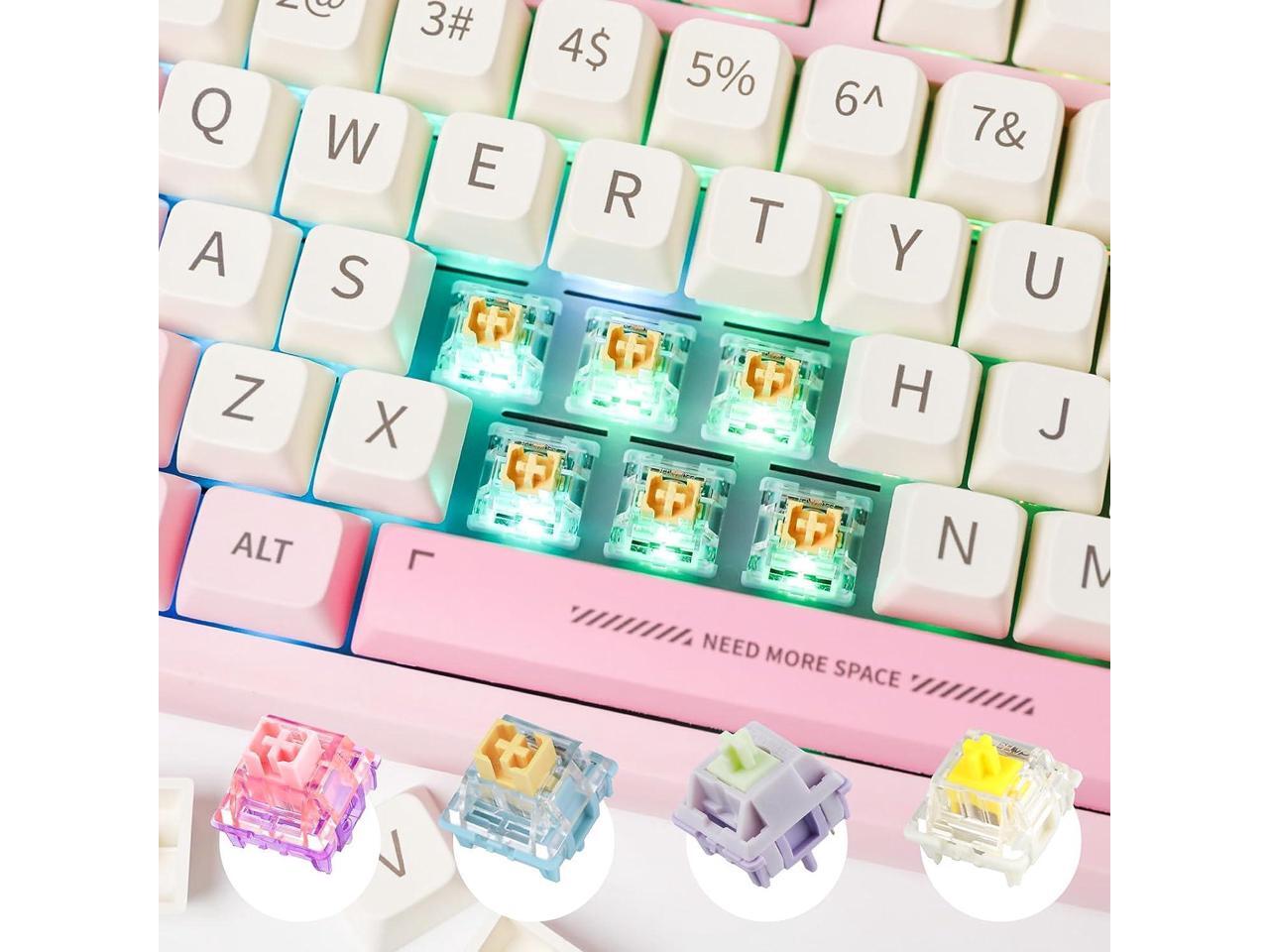 EPOMAKER RT100 97 Keys Gasket BT5.0/2.4G/USB-C Mechanical Keyboard with ...