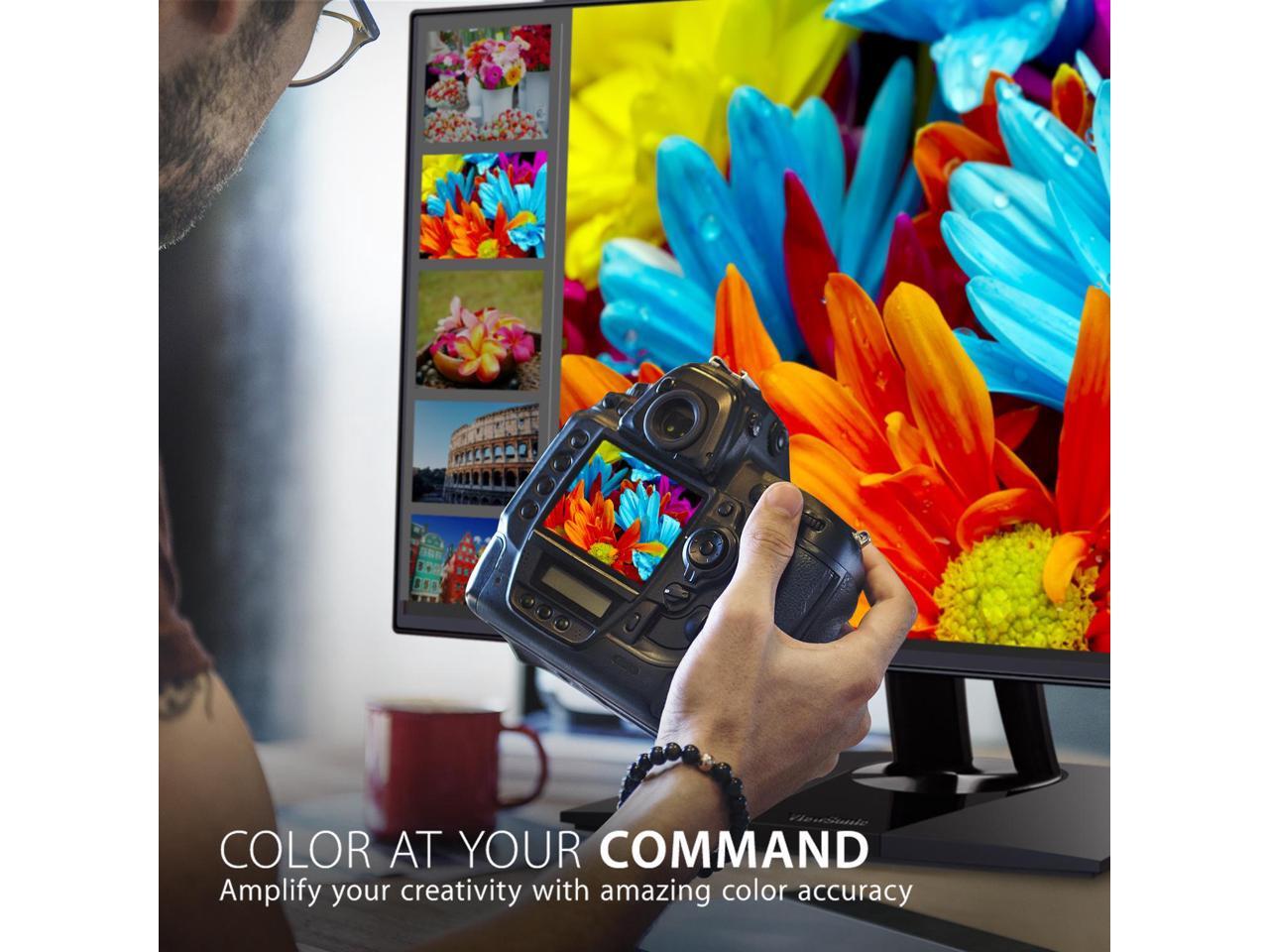 ViewSonic VP3256-4K 32 Inch Premium IPS 4K UHD Ergonomic Monitor with ...