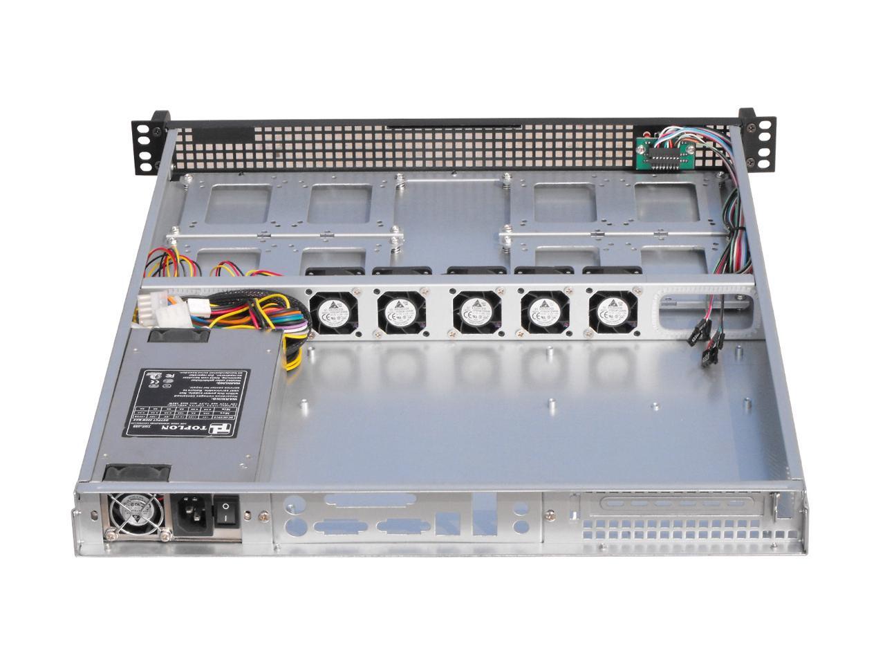 1U server chassis / 4 standard 3.5 "hard drive bays or 8 standard 2.5 ...