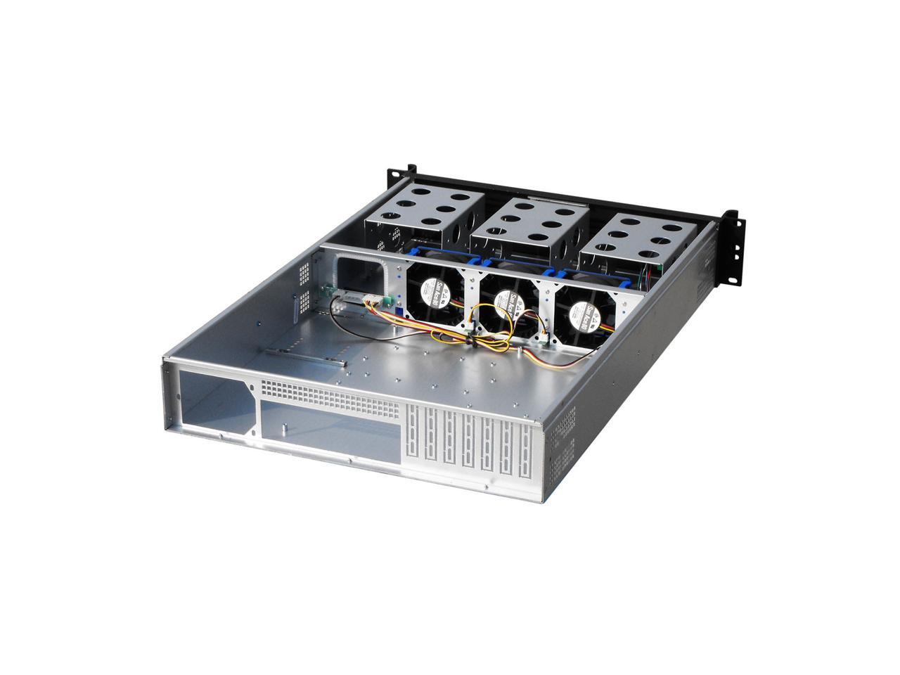 2U Server Chassis standard 19 "rack-mount server chassis. The empty ...