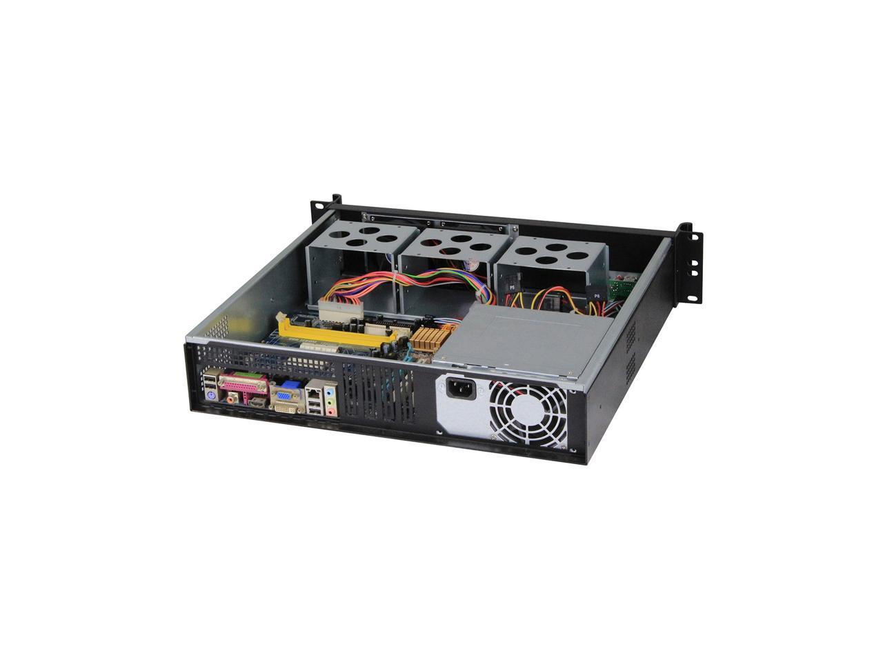 2U server chassis, standard 19-inch rack-mounted server chassis, front ...