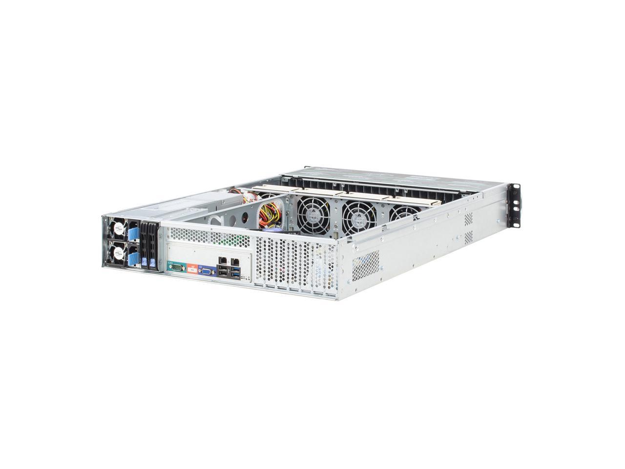 2U storage server chassis / 24-disk server / hot-swappable 2U server ...