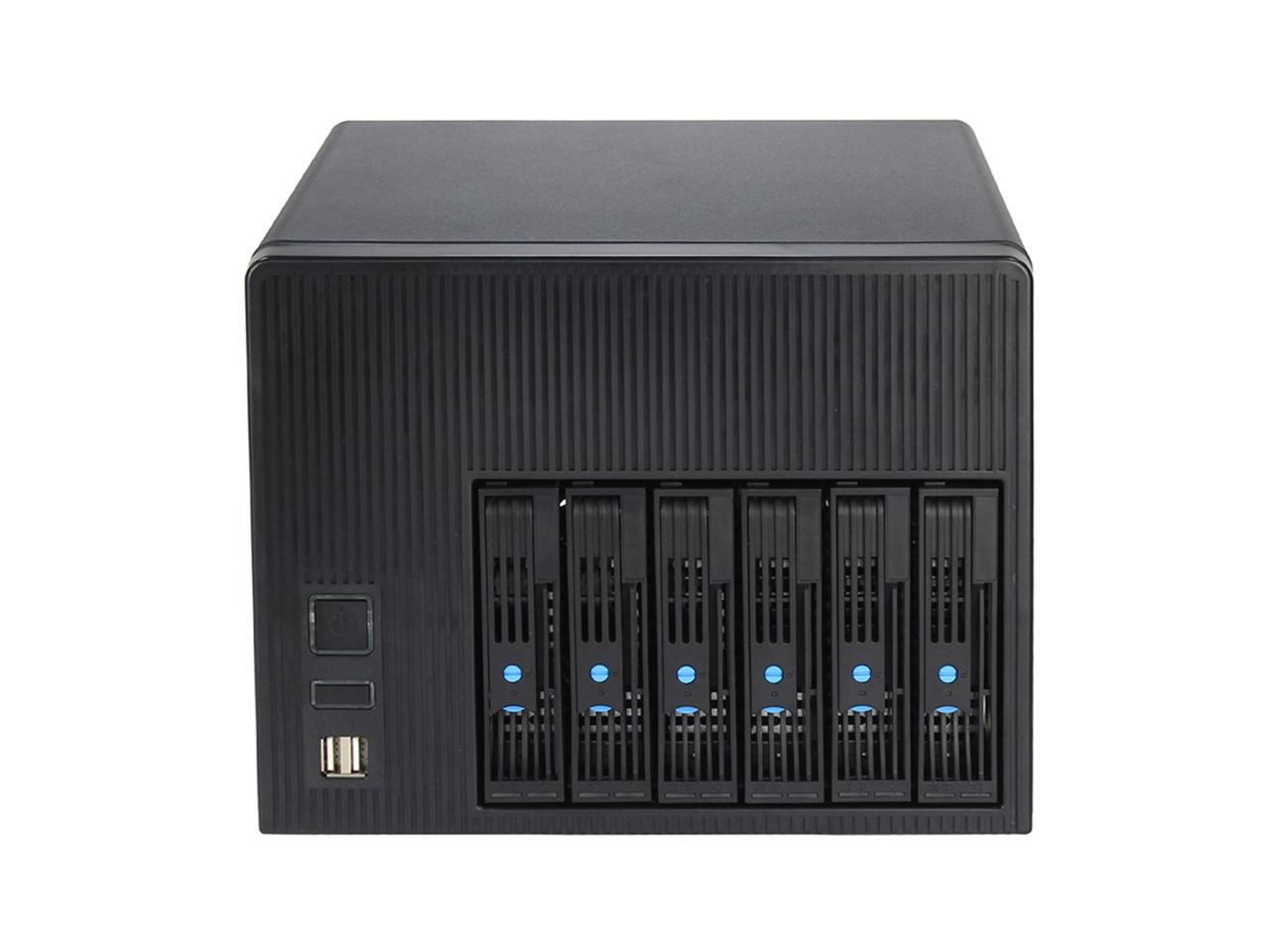 6 bay NAS chassis 6GB SATA backplane hot-swappable server mini-itx ...