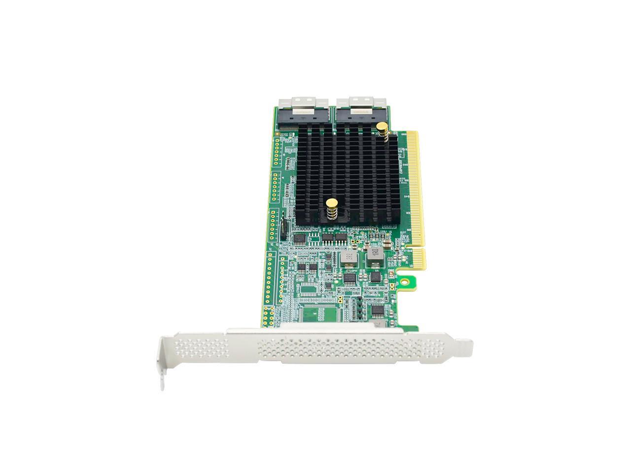 Linkreal PCIe 4.0 x16 to Two SlimSAS SFF-8654 8i Retimer Adapter ...