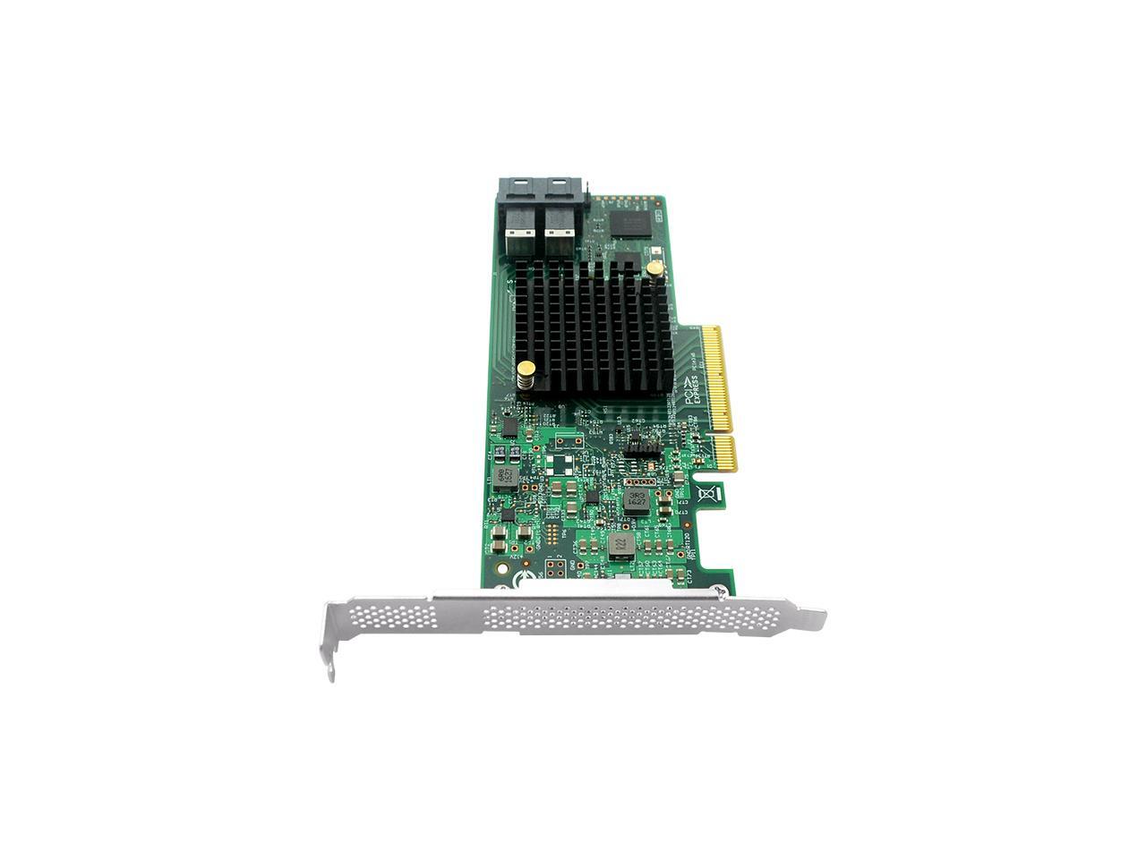 8 Port 12Gb/s SATA+ SAS PCIe 3.0 Host Bus Adapter -Compatible for SAS ...