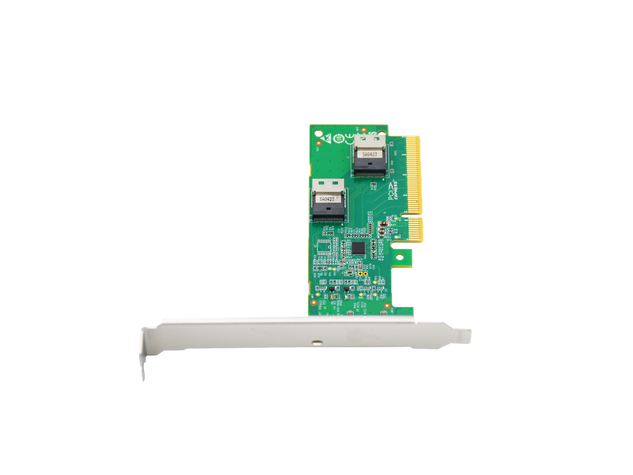 Linkreal PCI Express 4.0 x8 to Two SlimSAS SFF-8654 4i Adapter - Newegg.com
