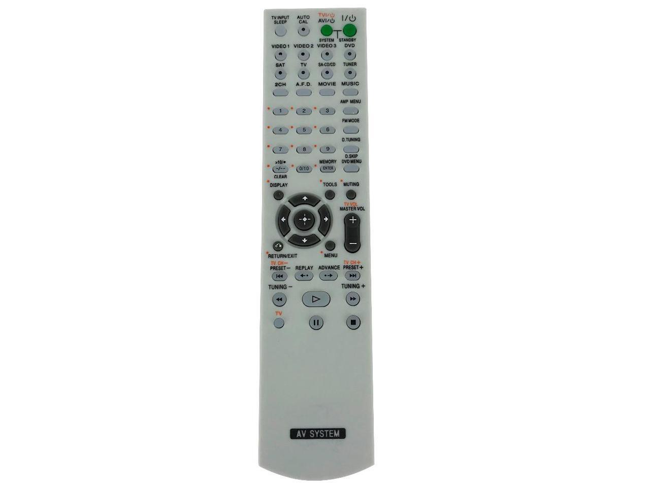 Replaced Remote Control For Sony Audio/Video Receiver STR-DE595 STR ...