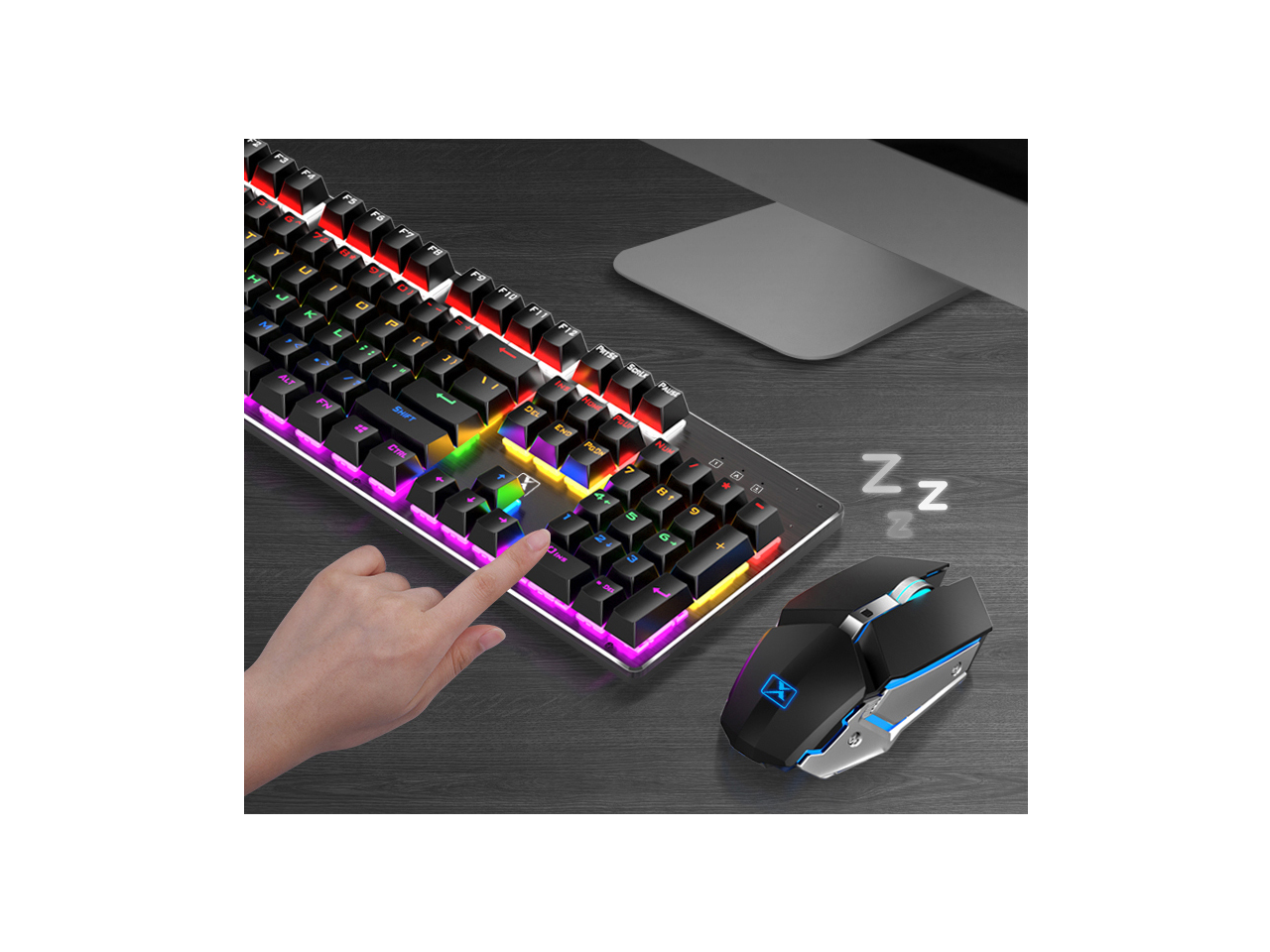 Xinmeng X200 Rechargeable Wireless Mechanical Keyboard And Mouse Set ...