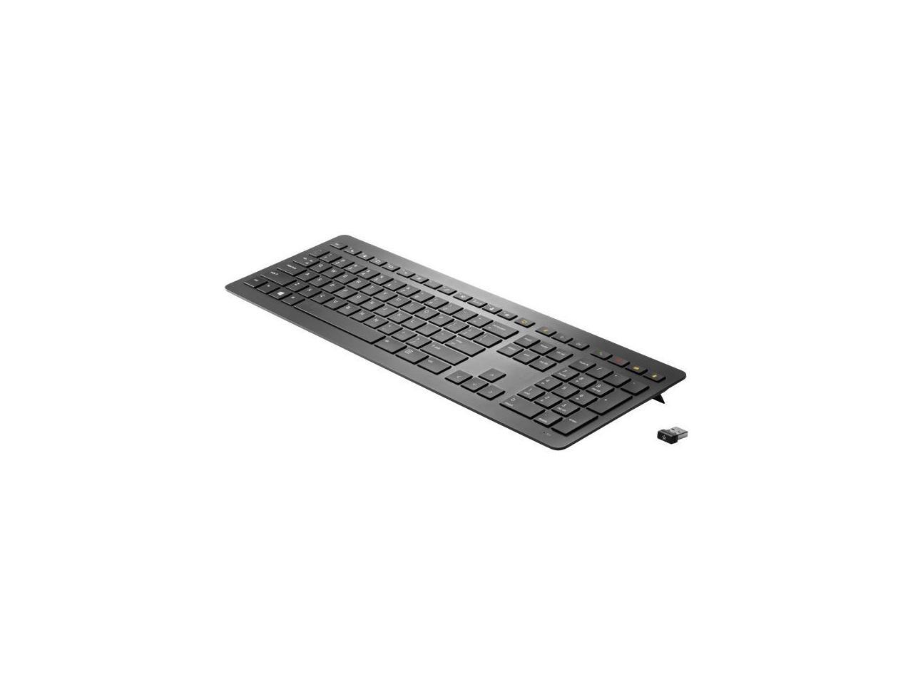 HP Collaboration - Keyboard - wireless - 2.4 GHz - US - black Wireless ...