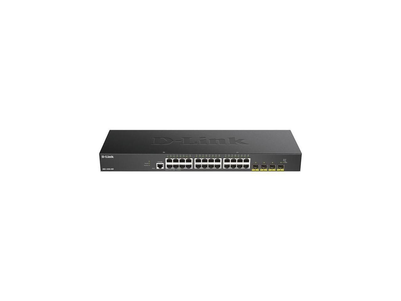 D-Link DGS 1250-28X - Switch - L3 Lite - smart - 24 x 10/100/1000 + 4 x ...