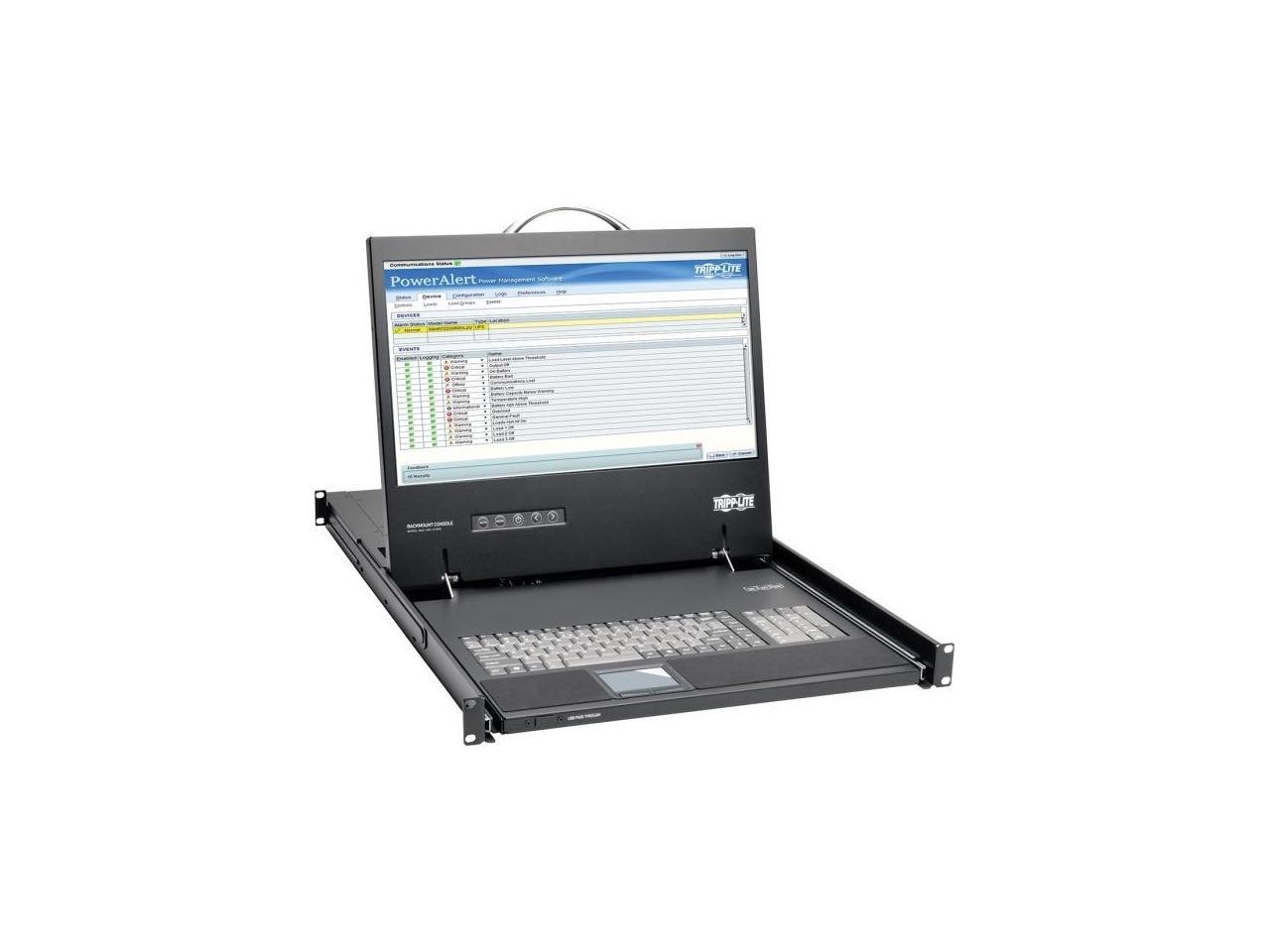 Tripp Lite B021-000-19-HD2 Rack Console Dvi Vga 19In Lcd 1Urm For Kvm ...