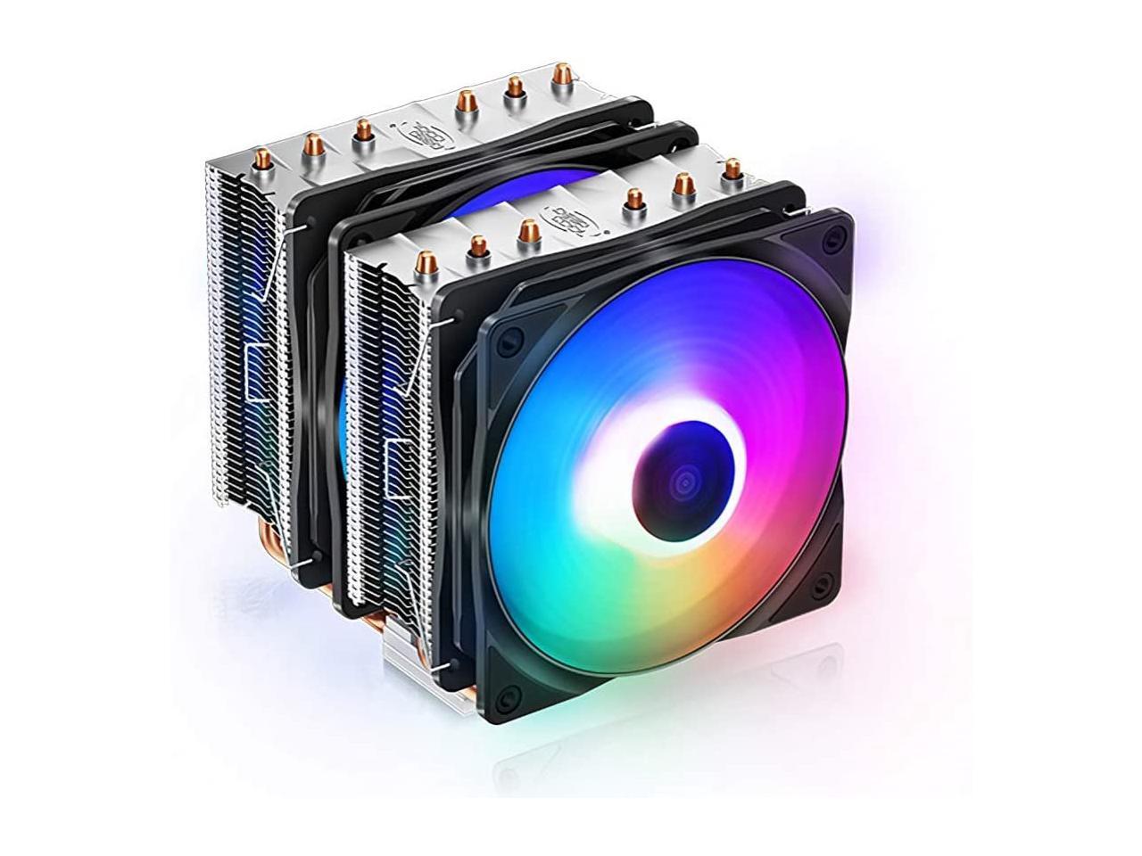 DEEPCOOL NEPTWIN V2-CPU Cooler Dual 120mm LED PWM Fans Twin-tower ...