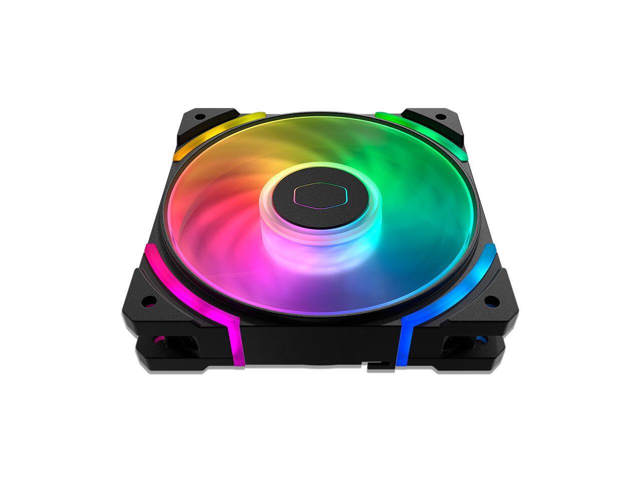 Cooler Master MasterFan SF120M ARGB Premium Square Frame Fan, 18 ...