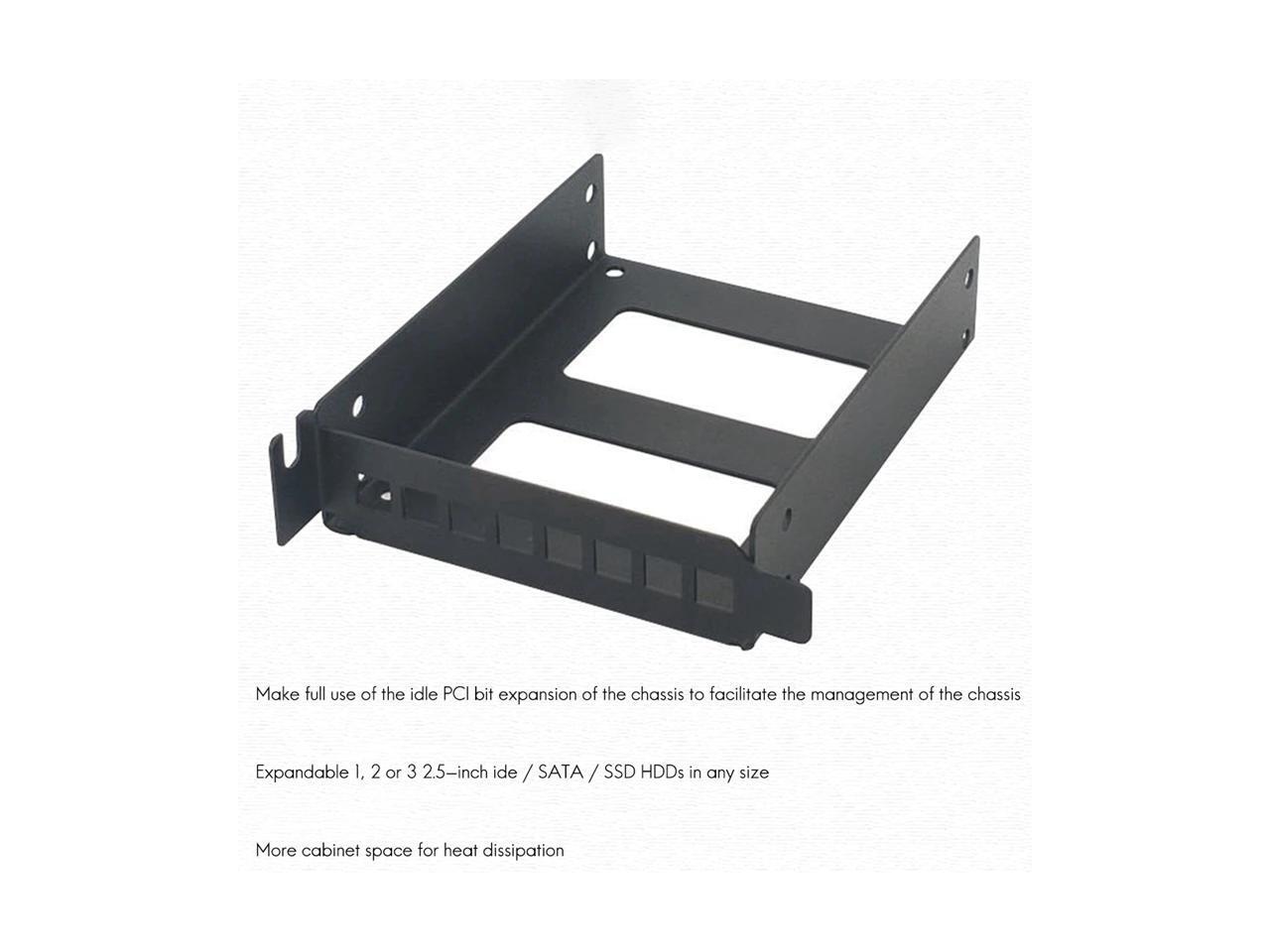 Portable 2.5 Inch SSD HDD Metal Mounting Adapter Bracket Dock 8 Screws ...