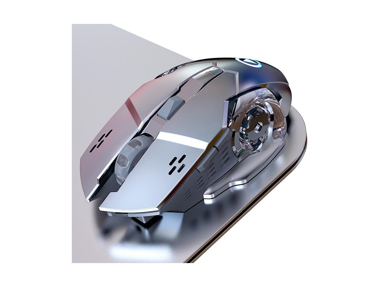 YINDIAO Wireless Gaming Mouse Ergonomic 6 Keys LED 1600 DPI Computer ...