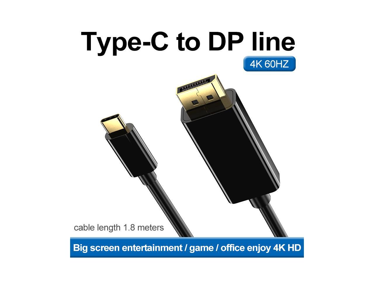 TYPE C to DisplayPort USB3.1 to DP 4K 60HZ Video Cable DP Adapter Cable ...