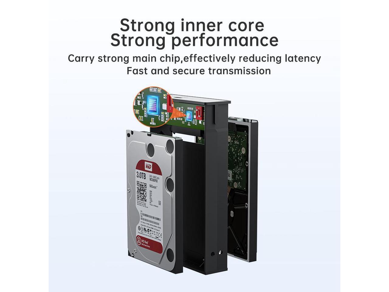 ACASIS Dual Bay 2.5 Inch USB-C to SATA HDD/SSD RAID Enclosure External ...