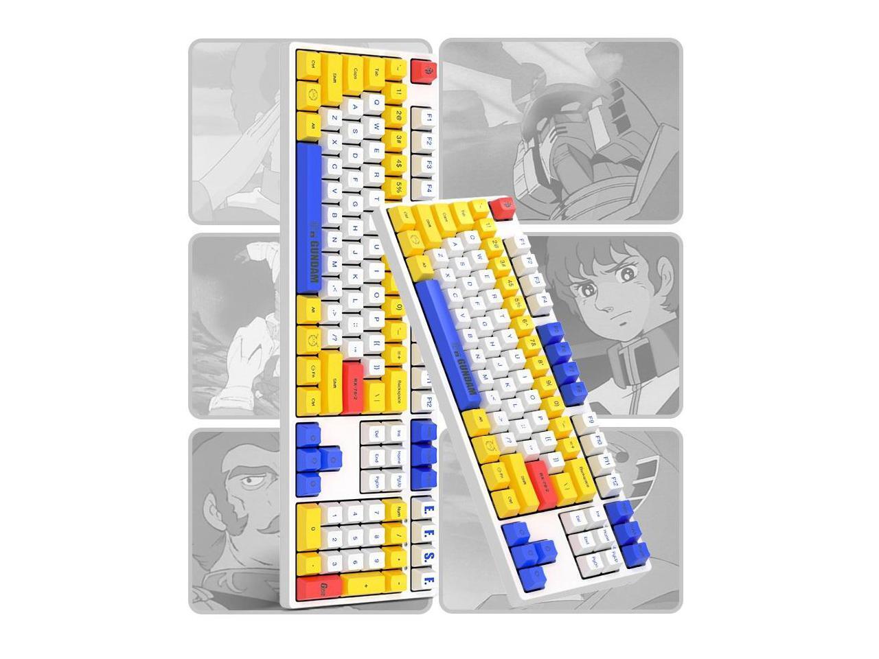 iKBC X GUNDAM RX-78-2 Limited Version 87 Keys 2.4G Wireless Mechanical ...