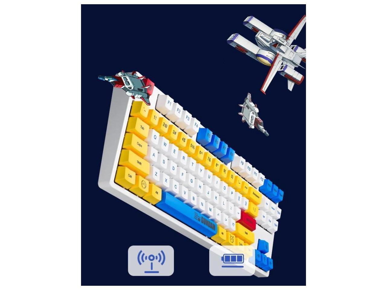 iKBC X GUNDAM RX-78-2 Limited Version 87 Keys 2.4G Wireless Mechanical ...