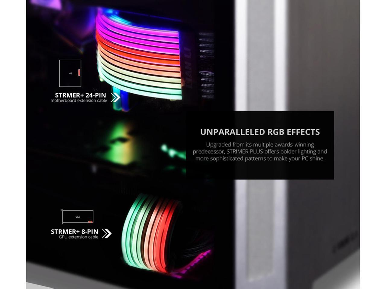 LIAN-LI STRIMER PLUS 24 Pins + 8 Pins VGA Addressable RGB Power ...
