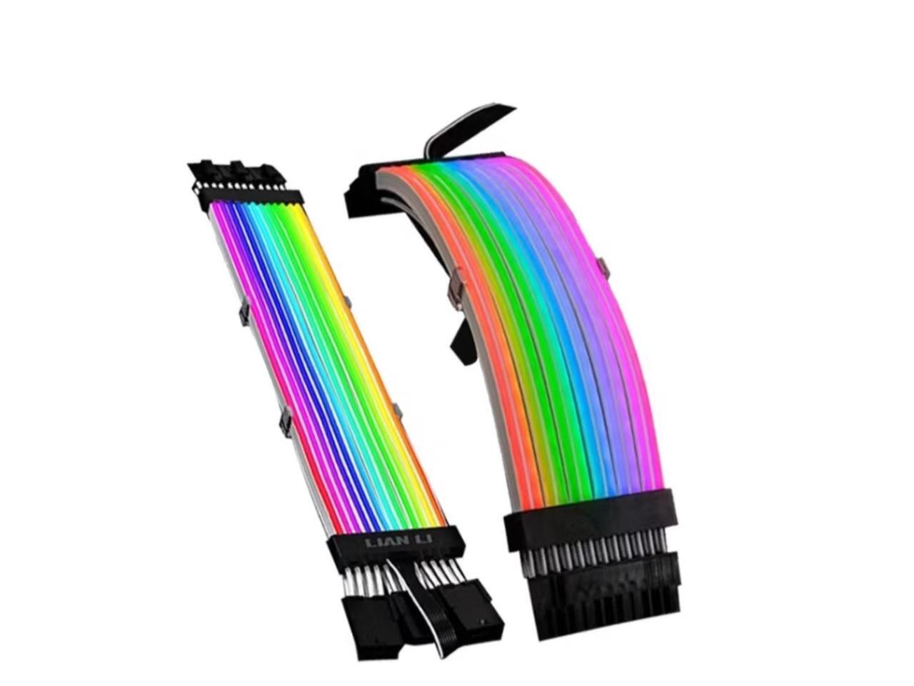 LIAN LI STRIMER PLUS 24 Pins + TRIPLE 8 Pins VGA Addressable RGB Power ...