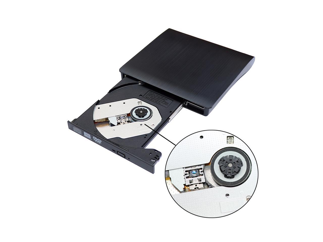 Portable USB 3.0 Type C DVD-ROM Optical Drive External Slim CD ROM Disk ...