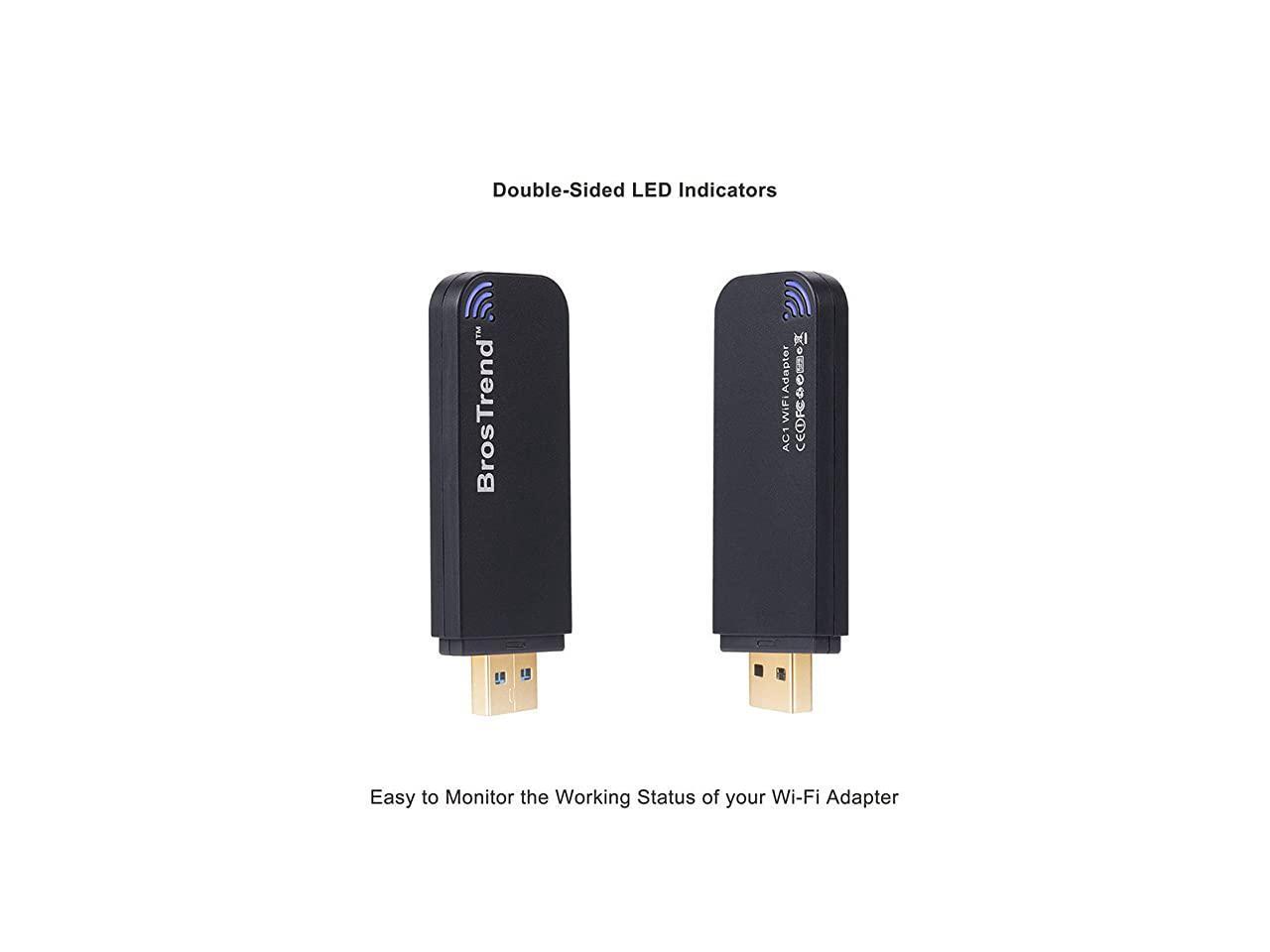 1200Mbps Linux USB WiFi Adapter Dual Band Network 5GHz867Mbps ...