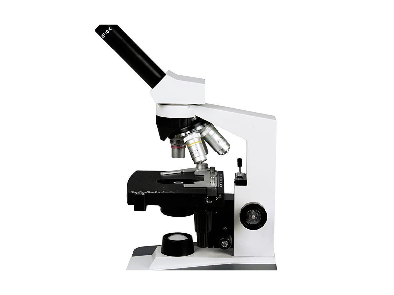 LTM402RC Monocular Compound Microscope 10x WF Eyepiece 40x1000x ...