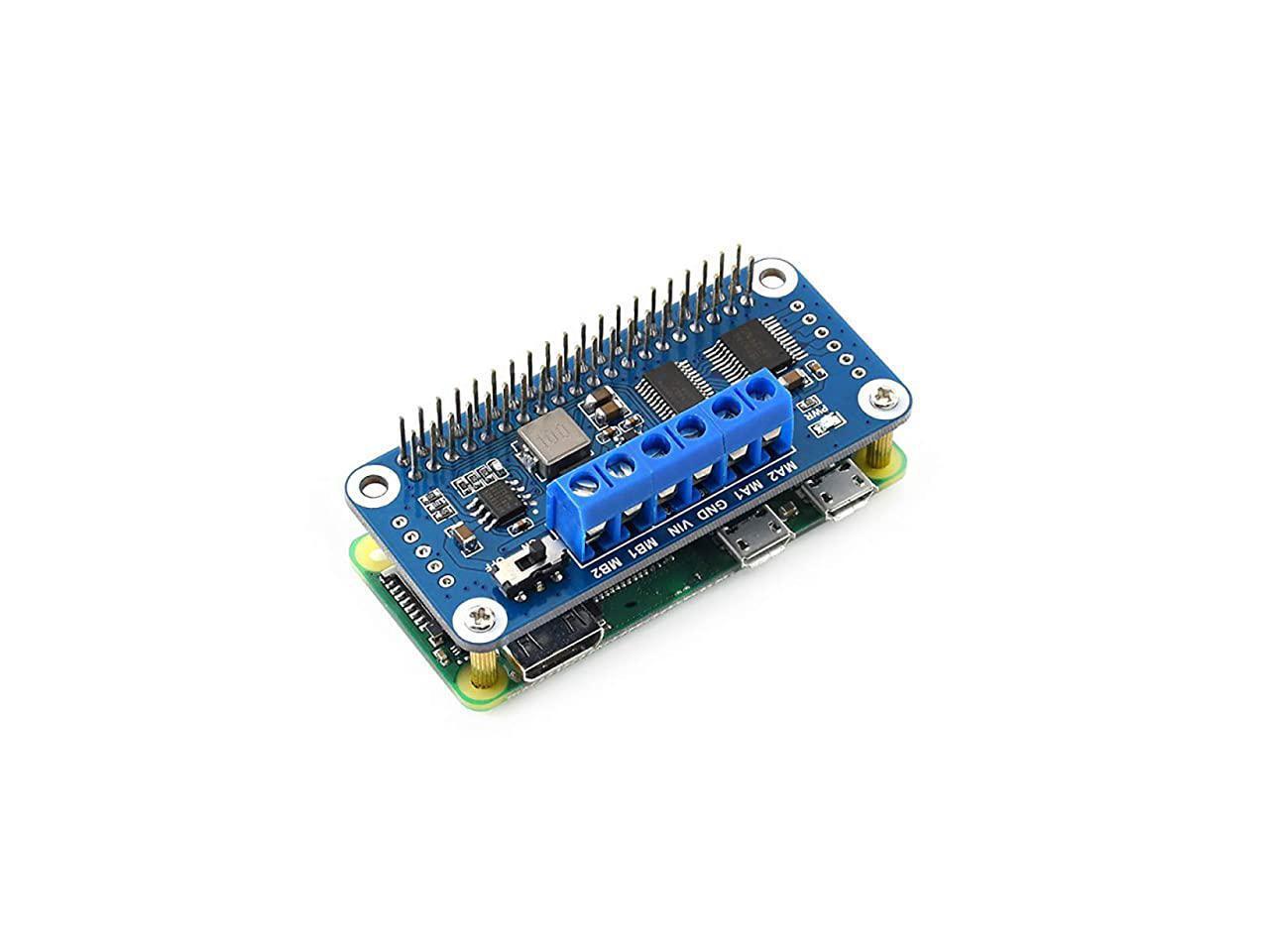 Driver HAT for Raspberry Pi Onboard PCA9685 TB6612FNG Drive Two DC s ...