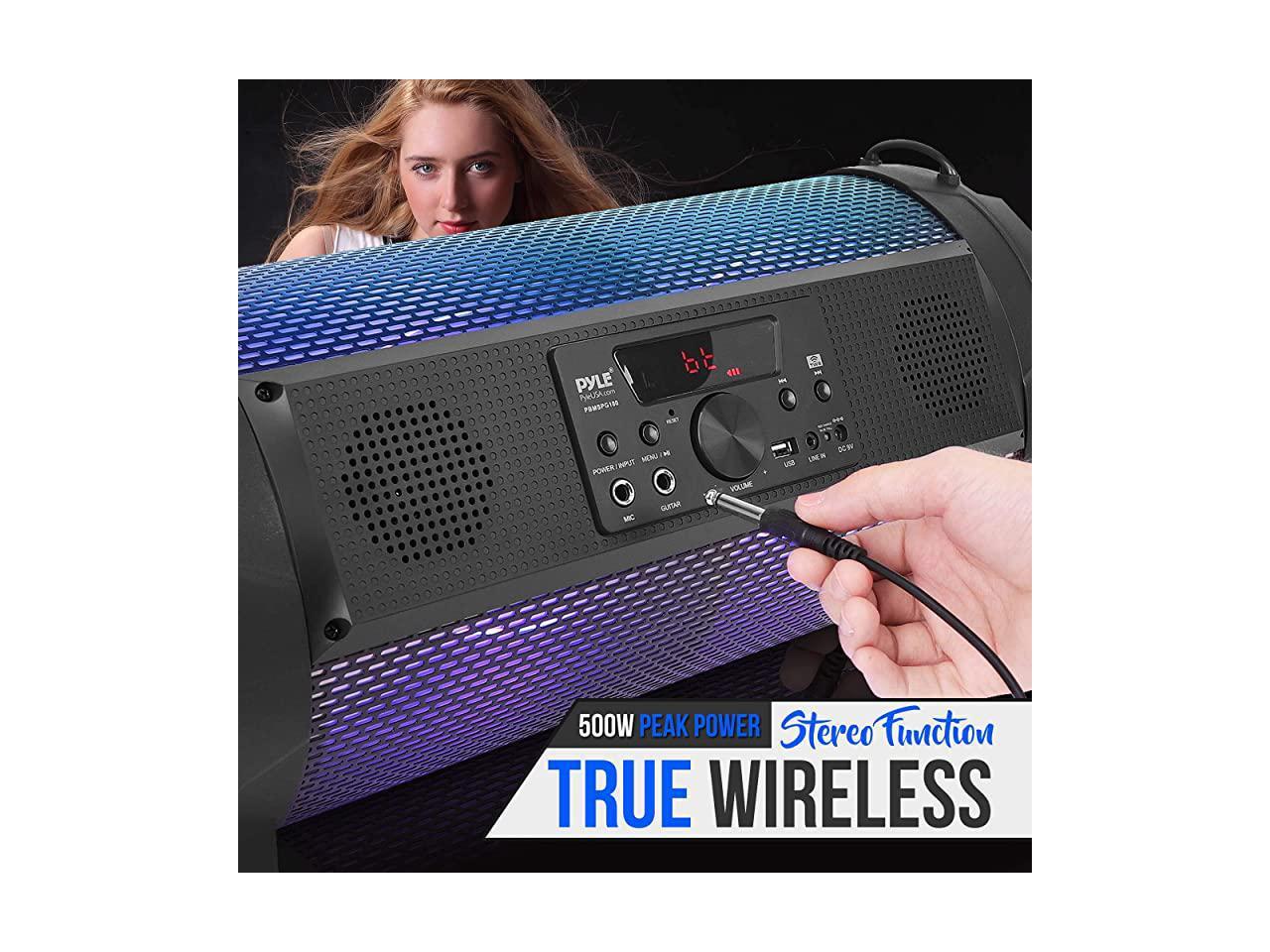 Wireless Portable Bluetooth Boombox Speaker 500W 21Ch Rechargeable Boom ...