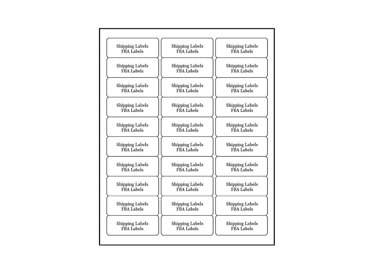 30up 1000 Sheets 1quot X 258quot Address Shipping Labels For Laser And Inkjet Printers FBA 