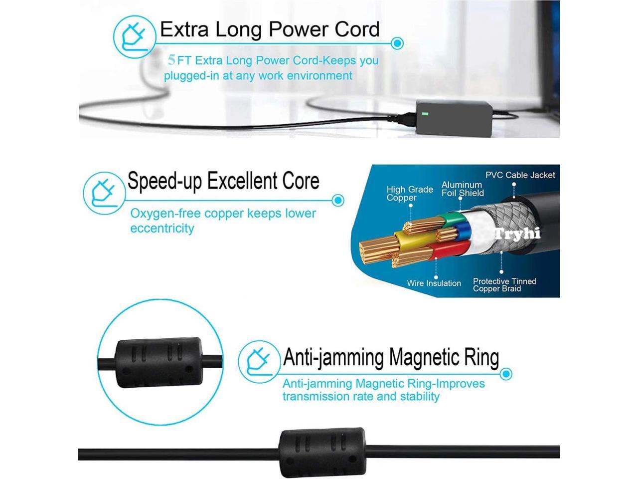 Charger Power Adapter for HP ProDesk 600 G1 G2 G3 G4 G5 Mini Desktop PC ...