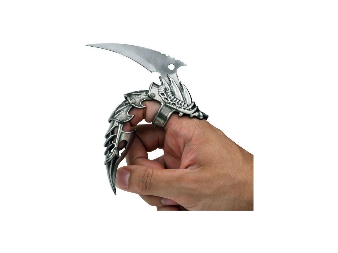 5.5" IRON REAVER STAINLESS STEEL BLACKENED SILVER FINGER CLAW - Newegg.com