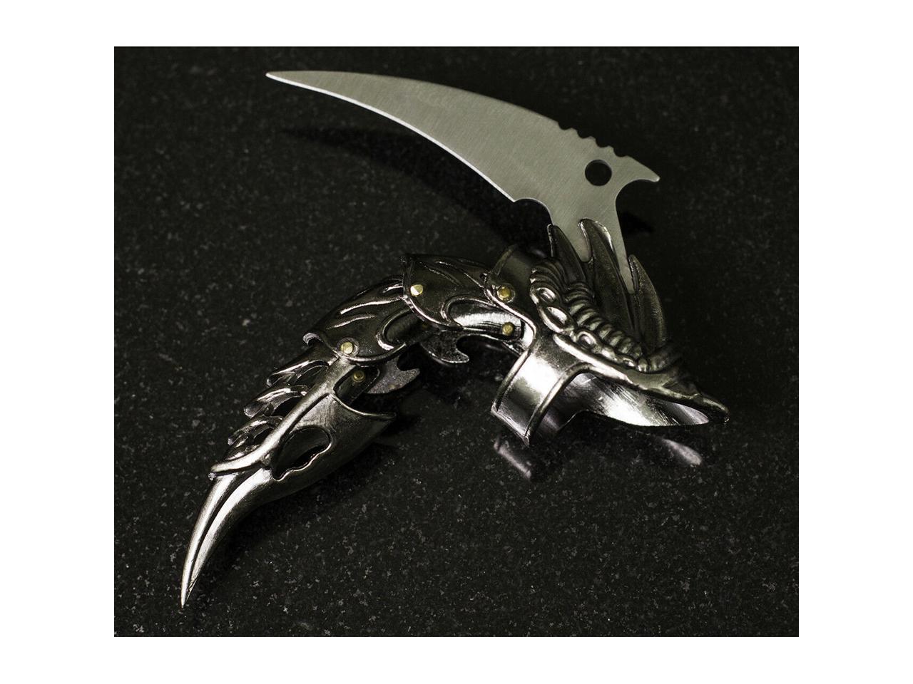 5.5" IRON REAVER STAINLESS STEEL BLACKENED SILVER FINGER CLAW - Newegg.com