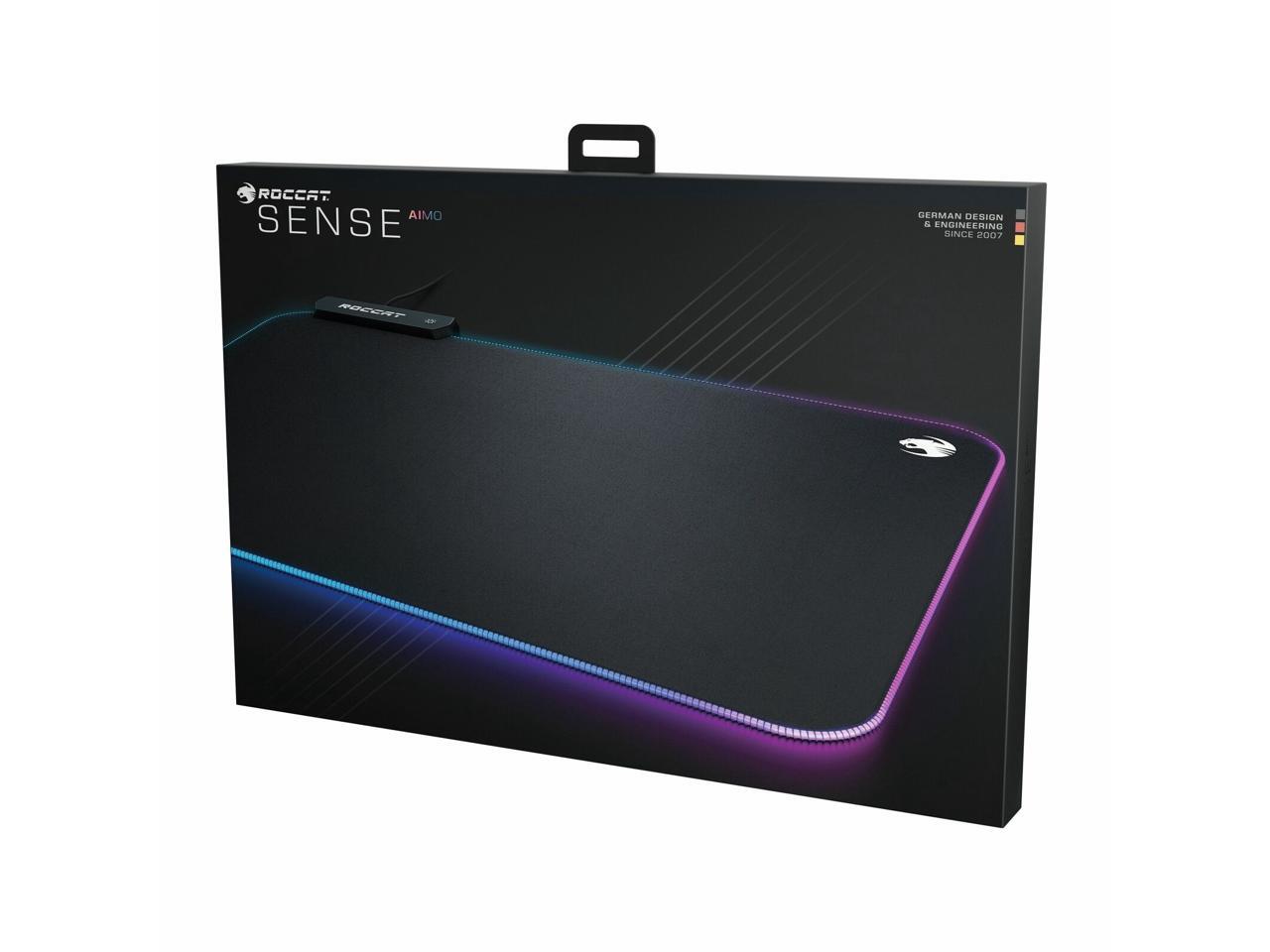 ROCCAT - Sense AIMO Gaming Mouse Pad with RGB Lighting - Newegg.com