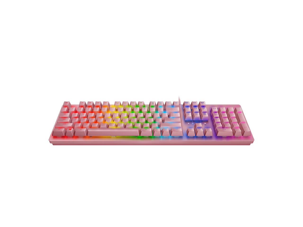 Razer Huntsman Gaming Keyboard - Opto-Mechanical Switches - Quartz Pink ...