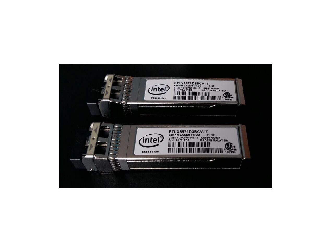 INTEL E10GSFPSR FTLX8571D3BCV-IT SFP+SR 10G/1G E65689-001 0Y3KJN ...