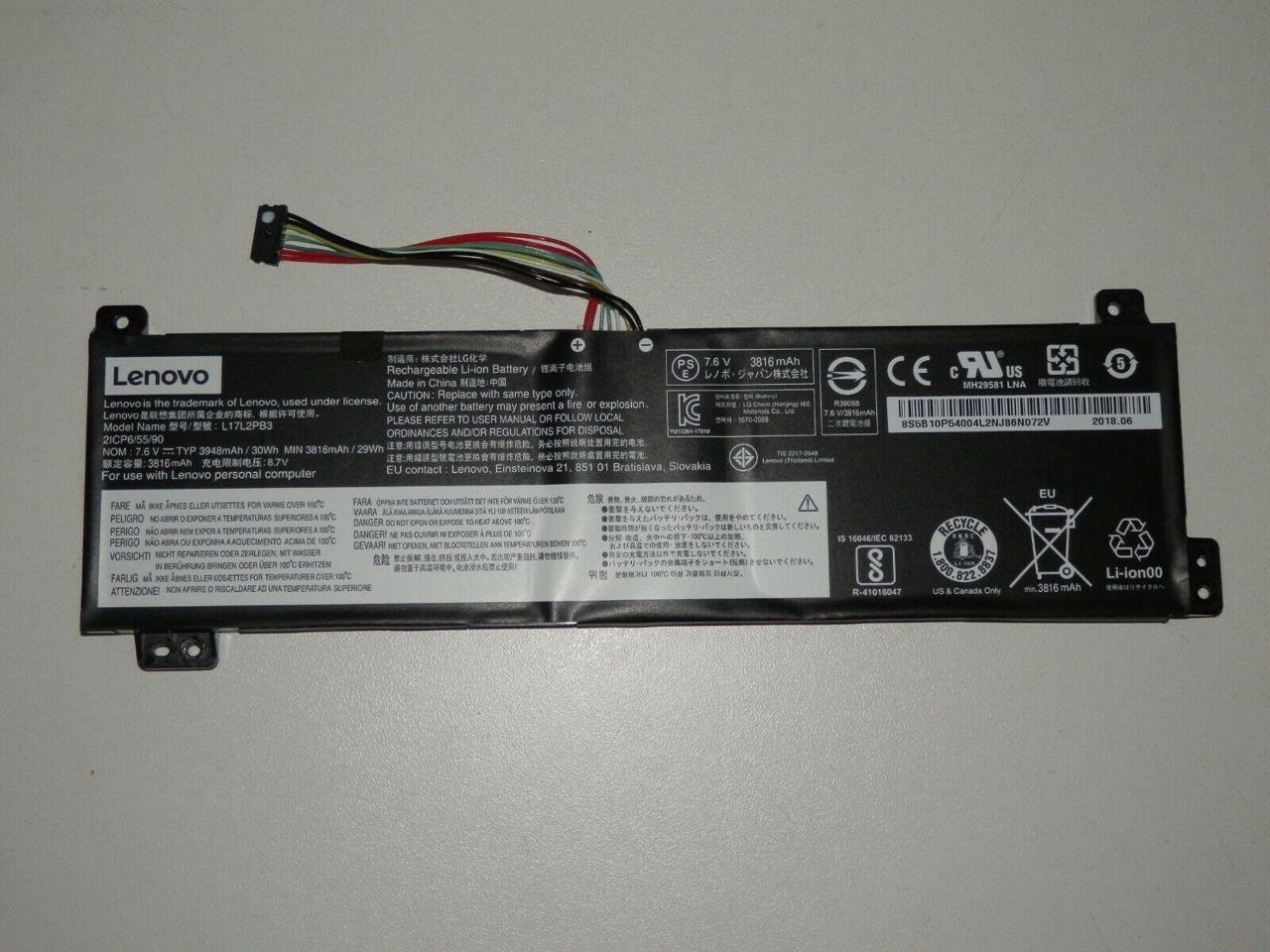 L17M2PB3 L17L2PB3 Battery For Lenovo V130-15IGM V330-15IKB V530-14IKB ...