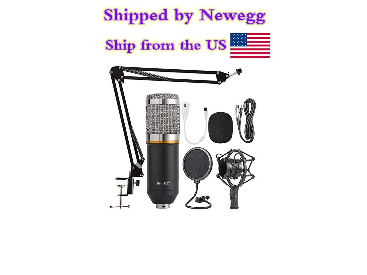 Condenser Microphone Bundle, BM-800 Mic Kit with Adjustable Mic ...