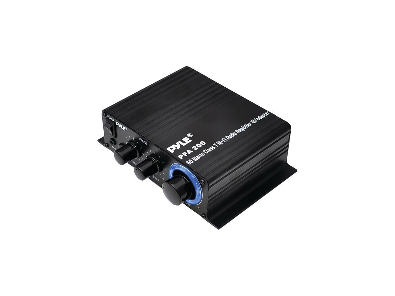 NEW PYLE PFA200 60W MINI 2 CH CAR AUDIO AMPLIFIER AMP 2 CHANNEL 60 WATT ...