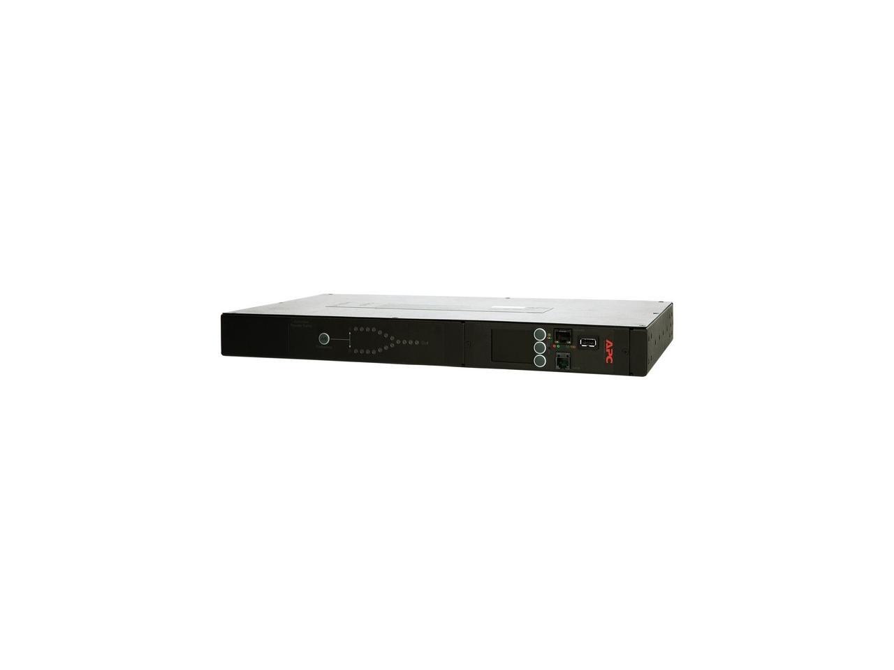 APC AP4430 Rack ATS, 200 / 208V, 20A, L6-20 in, 8 x C13, 1 x C19 out ...