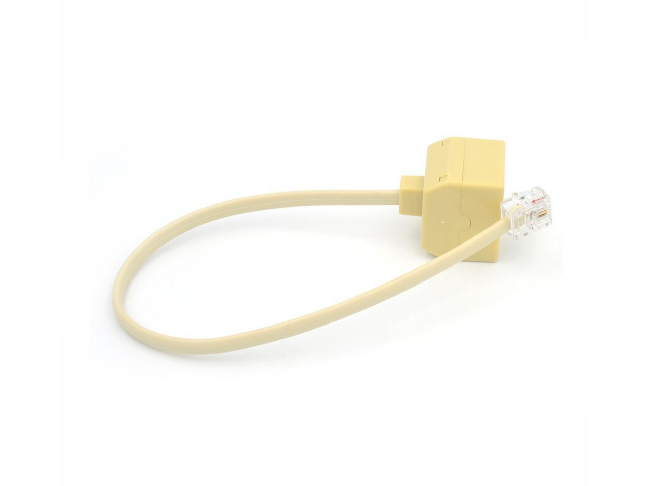 SA RJ11 6P 4C connector 2x jack port M / F splitter phone adapter Male ...