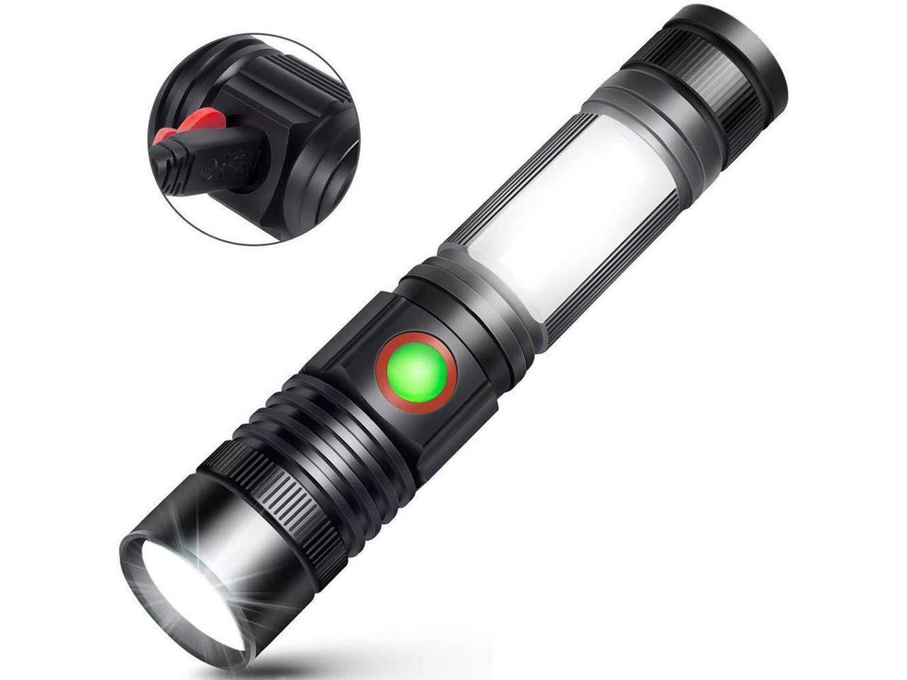 Rechargeable flashlight (without battery), electromagnetic flashlight ...