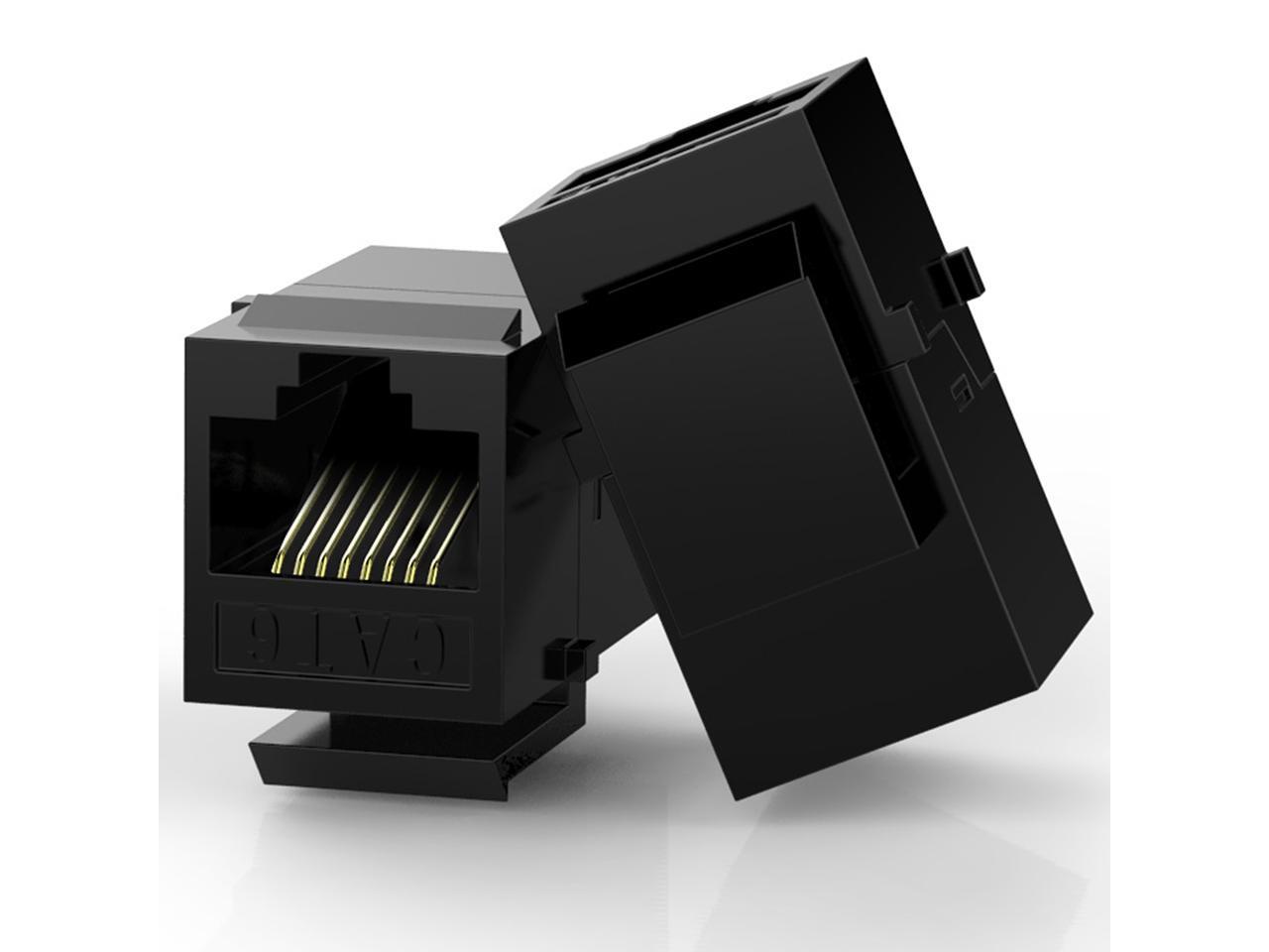 Rj45 Coupler Cat6 Keystone Jack Inline Coupler Female to Female Insert ...