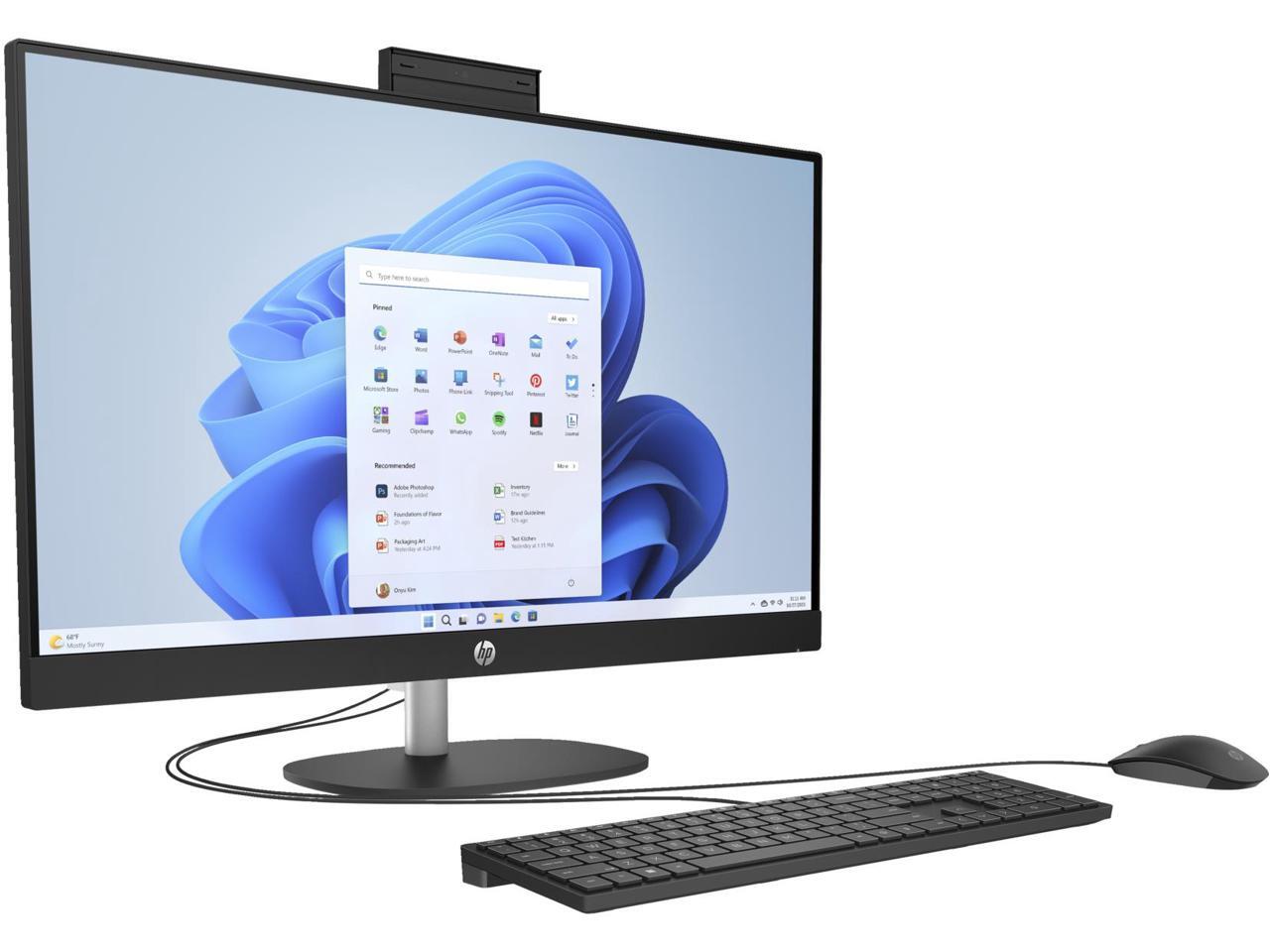 HP Essential All-in-One Computer 27" FHD 13th gen Intel Core i7, 16 GB ...