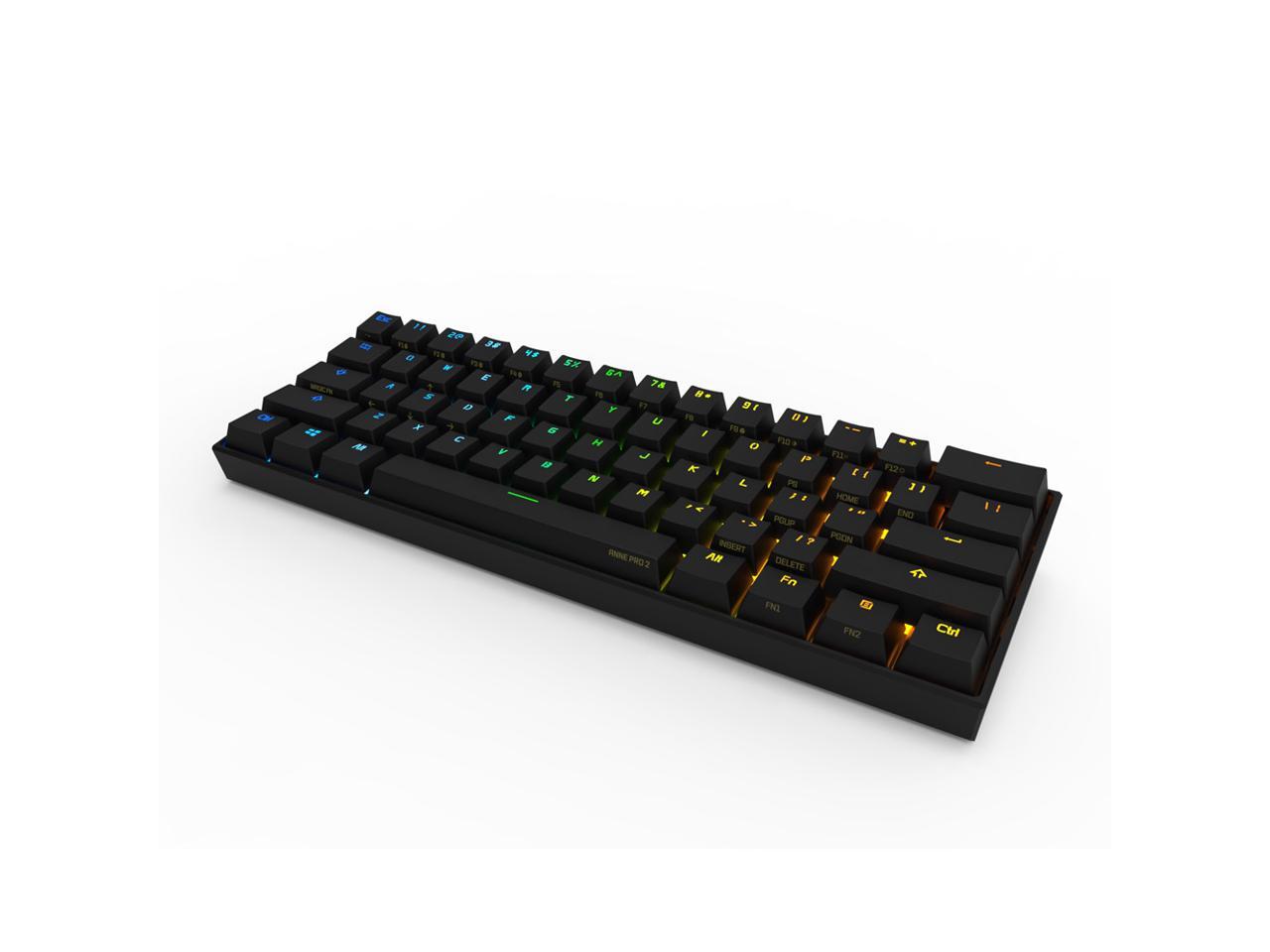 ANNE PRO 2, 60% Wired/Wireless Mechanical Keyboard - Full Keys ...