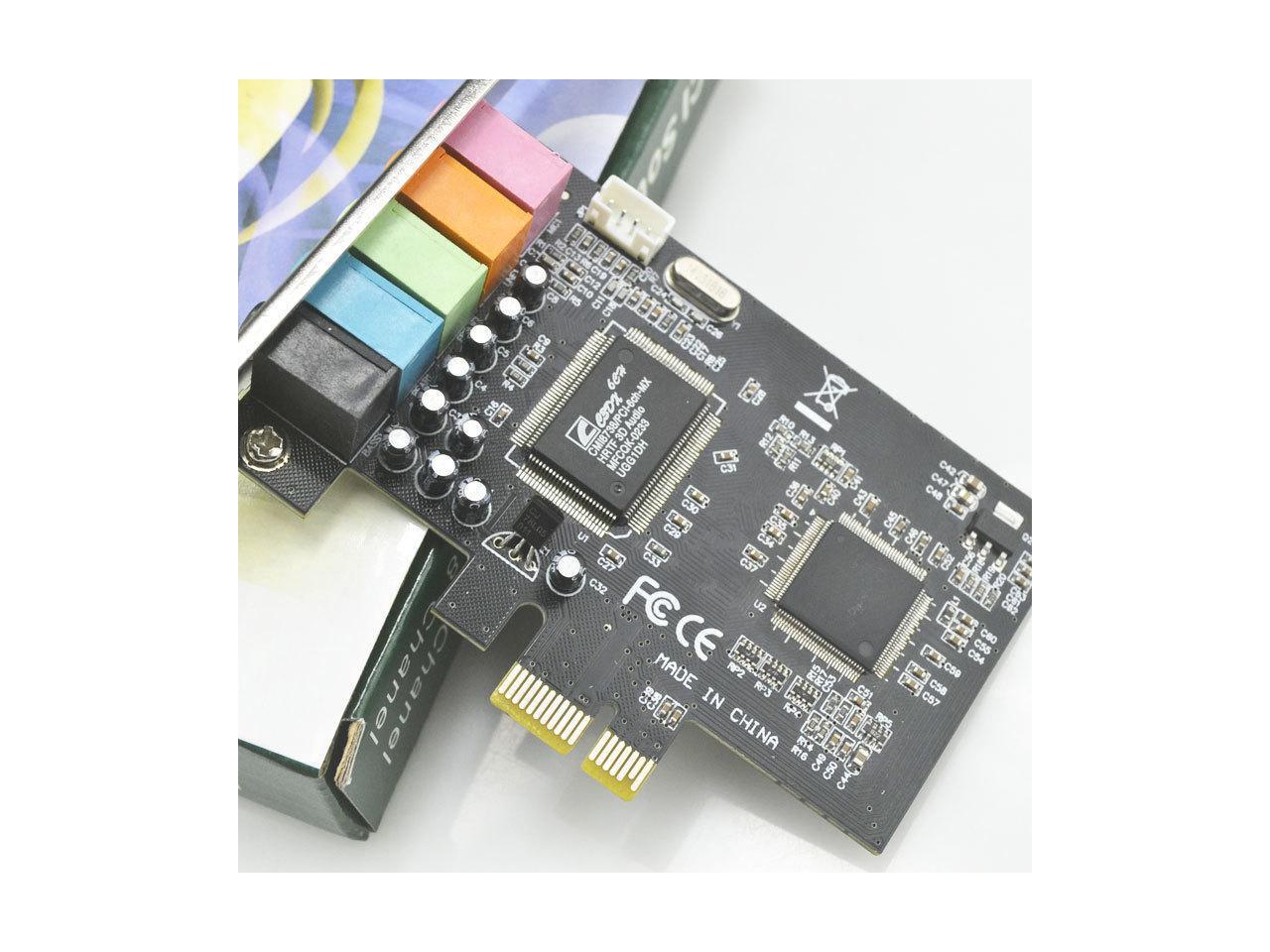 PCIE Sound Card, 5.1 Internal Sound Card for PC Windows 10/11 3D Stereo ...