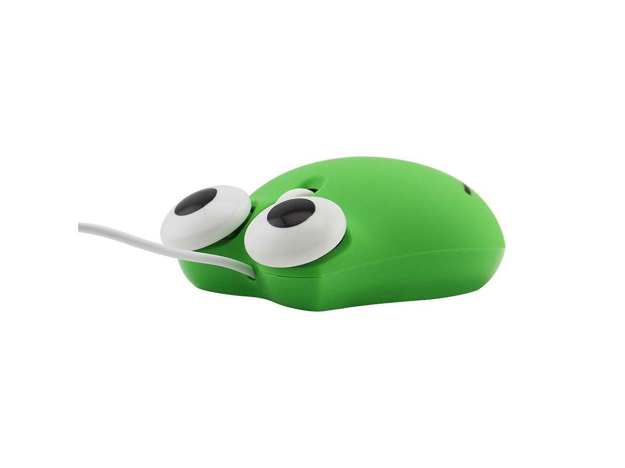 Cute Frog Shaped Wired Mouse Cartoon Small Kids Mouse Computer Optical ...