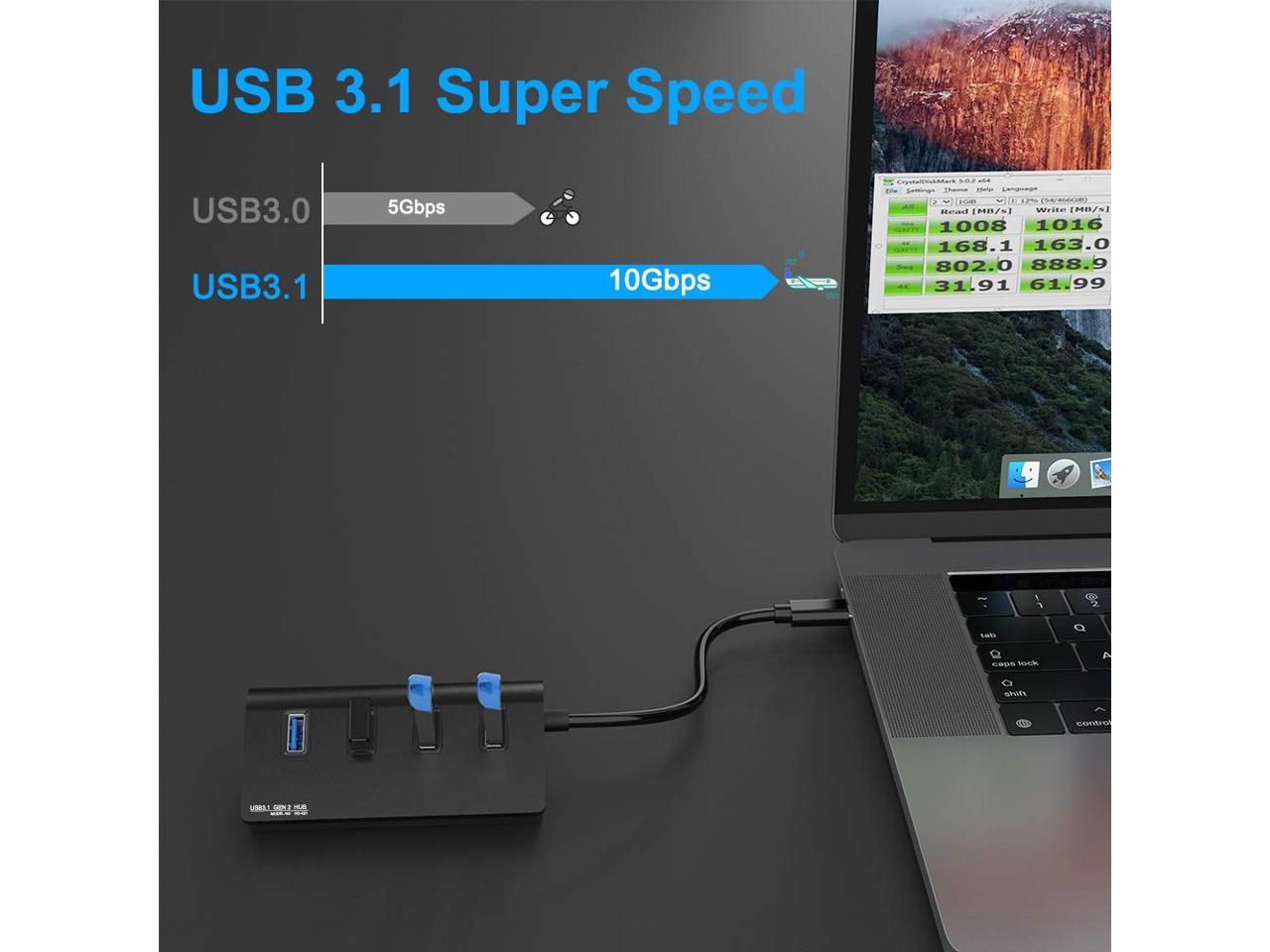Type C USB 3 1 Gen 2 Hub 10 Gbps SuperSpeed Portable USB Hub Adapter type-c-usb-3-1-gen-2-hub-10-gbps-superspeed-portable-usb-hub-adapter